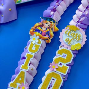 Rapunzel Graduation Lei | Kindergarten Graduation Lei | Graduation Gift ...