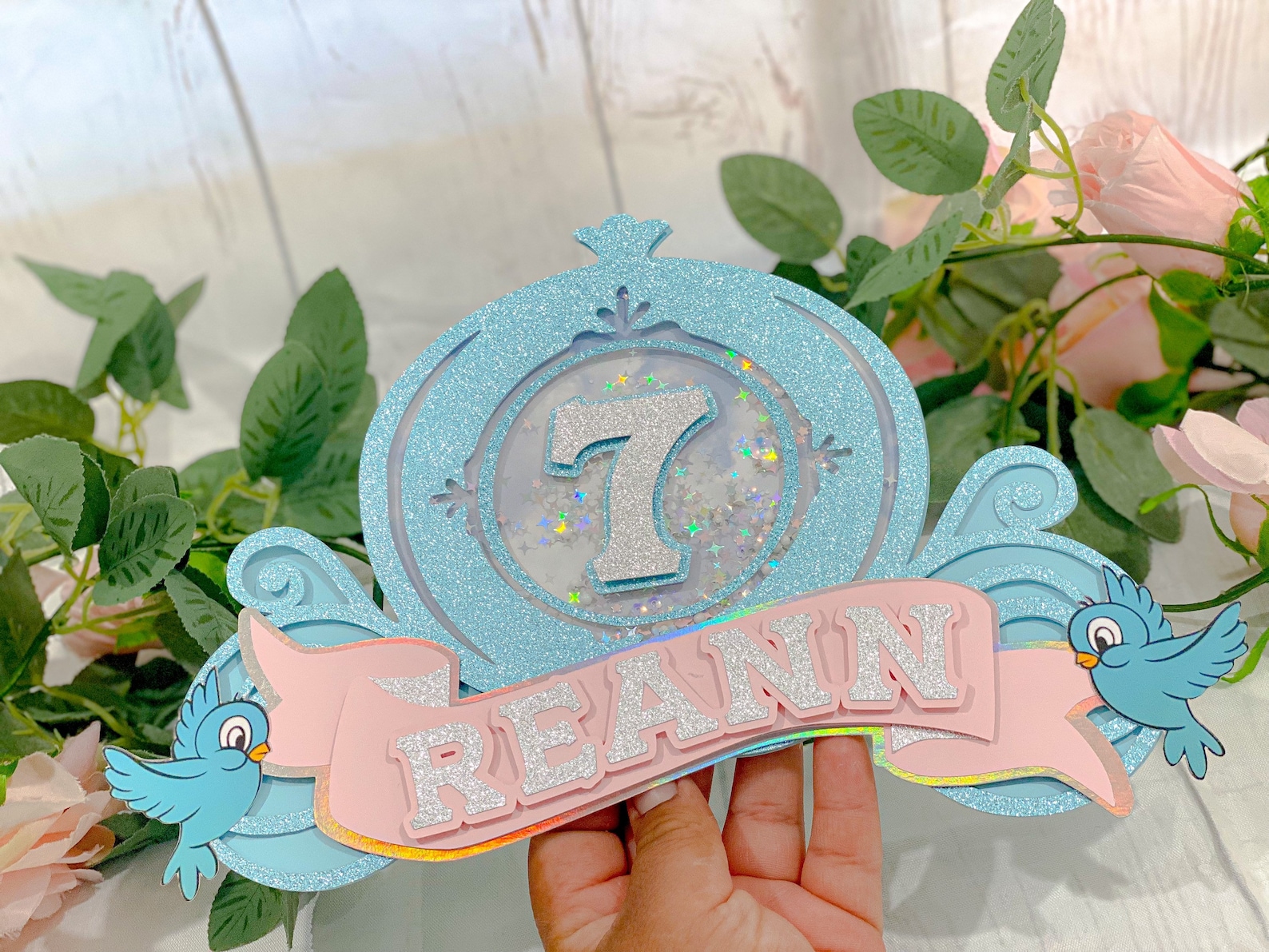 Cinderella Princess Cake Topper | Princess Theme Party | Castle ...