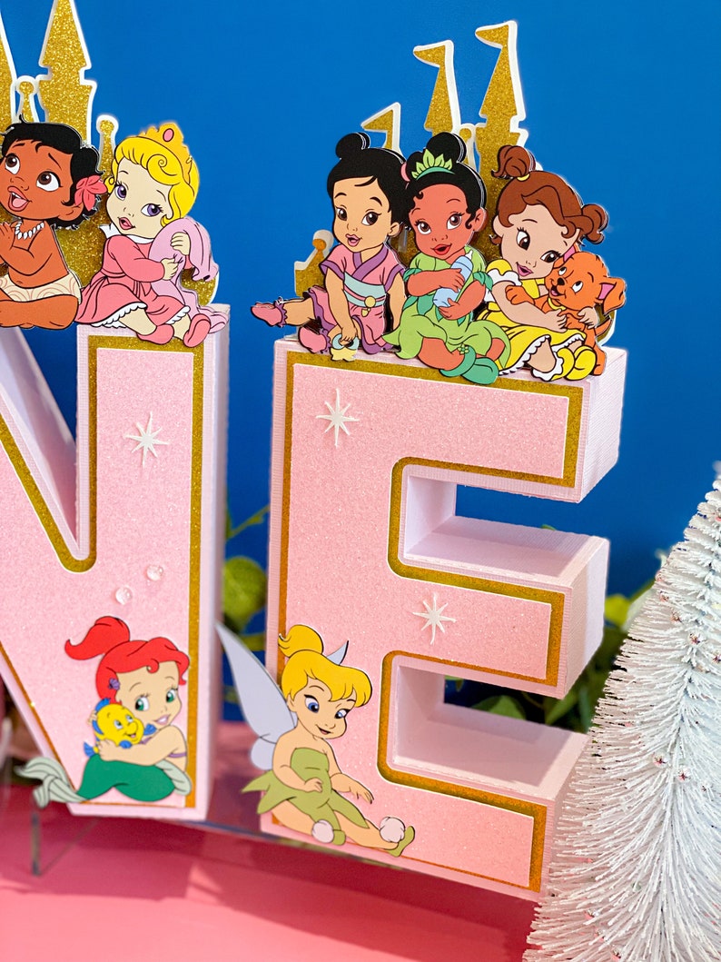 Baby Princess 3D Letters | Baby Princesses Party Theme | Princess ...