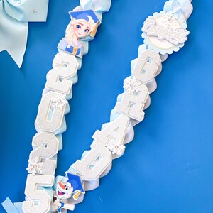 Frozen Graduation Lei | Kindergarten Graduation Lei | Graduation Gift ...