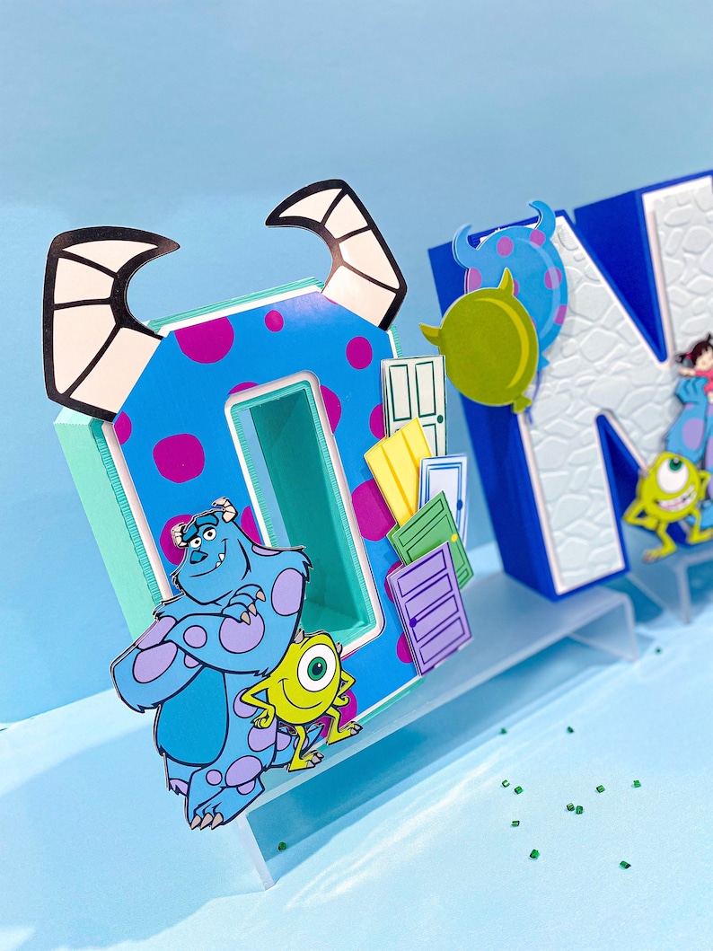 Monsters Inc Theme 3D Letters Monsters Inc Theme Monsters - Etsy