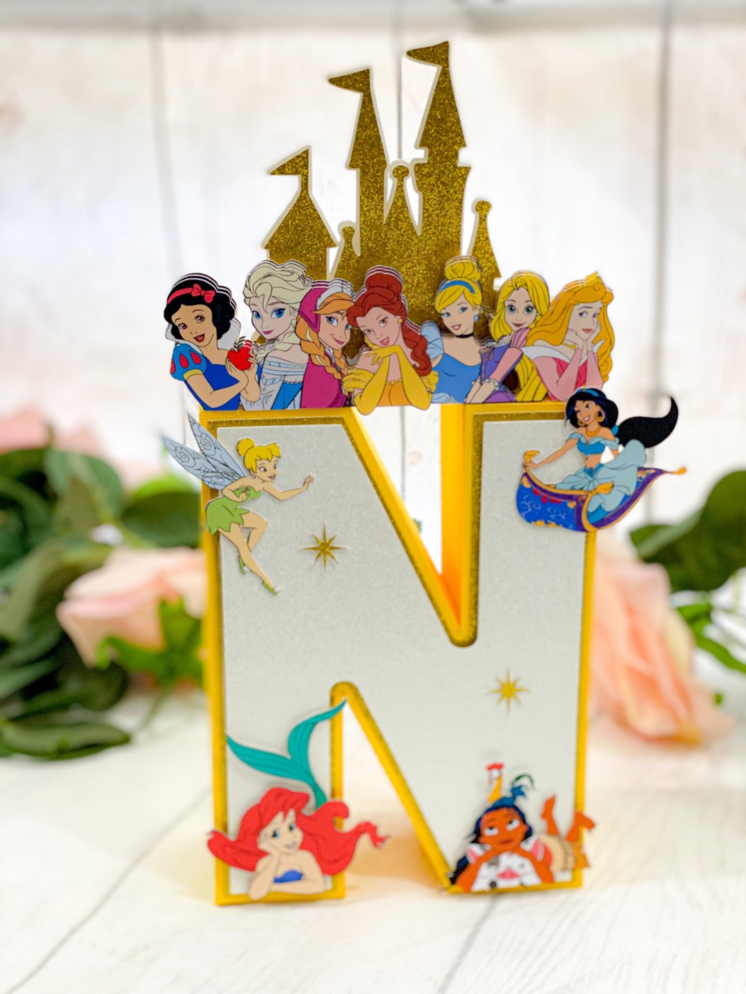 Princess 3D Letters Princess Party Theme Princess Birthday Girl Party ...