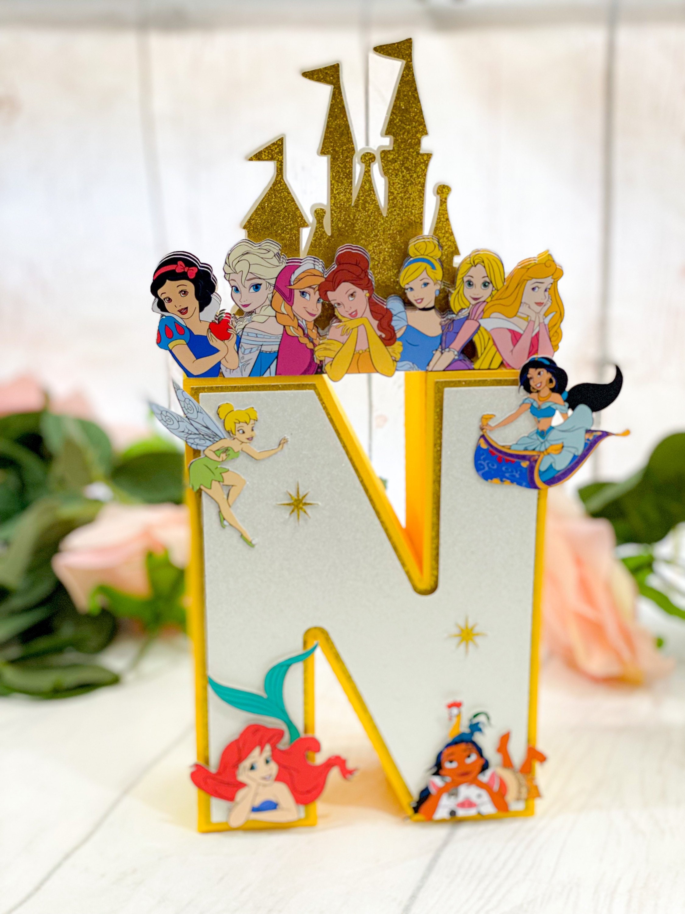 Princess 3D Letters Princess Party Theme Princess Birthday - Etsy