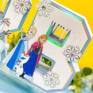 Frozen Theme 3D Letters | Frozen Elsa Party Theme | Frozen Birthday ...