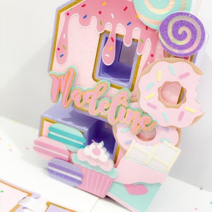 Candyland Theme 3D Letters With Name Donut Candy Party Theme Sweet and ...