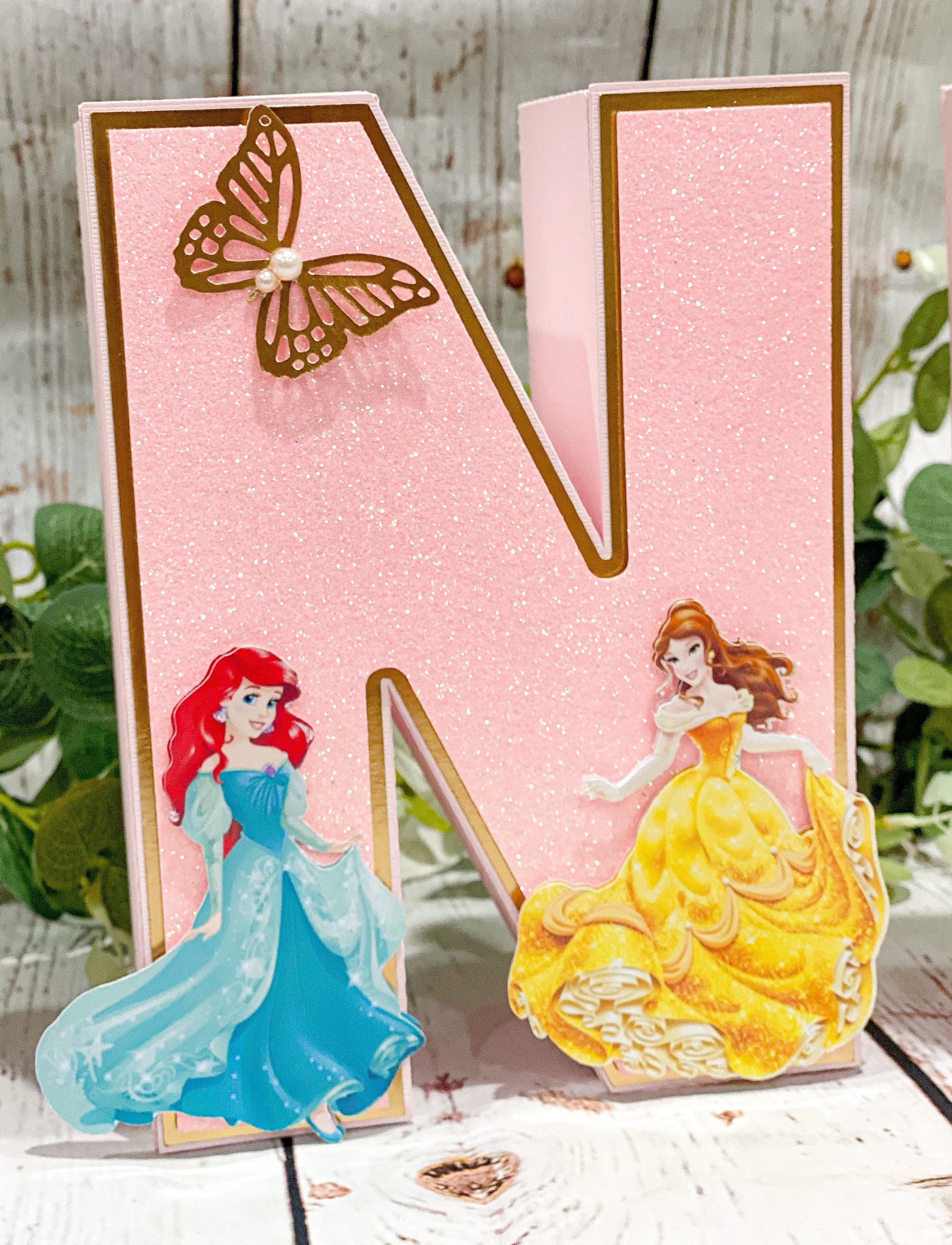 ONE Princess 3D Letters Princess Party Theme Princess - Etsy