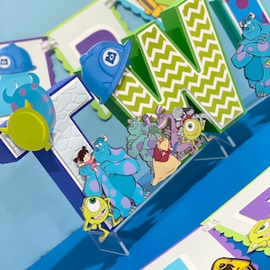 Monsters Inc Theme 3D Letters | Monsters Inc Theme | Monsters Inc Sully ...