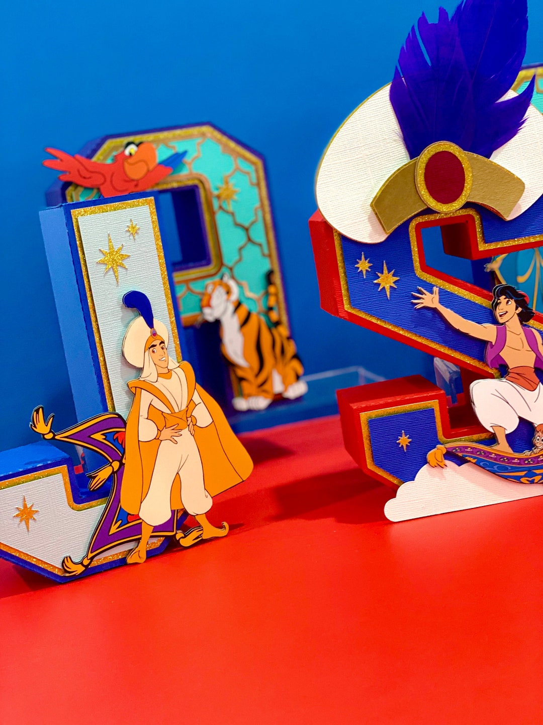 Disney Aladdin Theme 3D Letters or Numbers Magic Carpet Ride Party ...