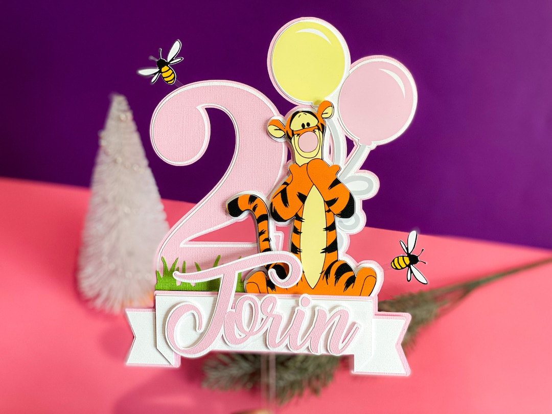 Tigger Winnie the Pooh Cake Topper | Baby Shower Cake Topper | Winnie ...
