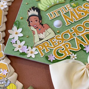 Bundle Princess Tiana Graduation Cap Topper & Lei | Kindergarten ...