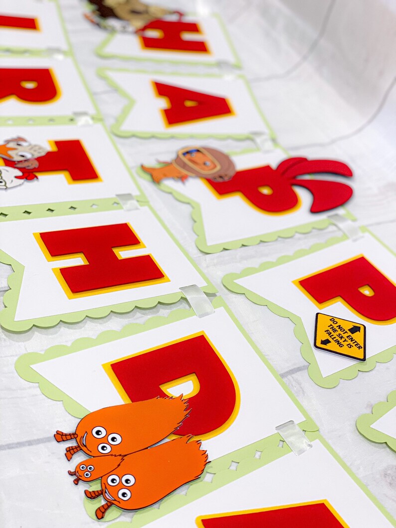 Chicken Little Theme Banner | Chicken Little Theme Party | Chicken ...