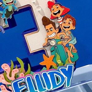 Luca 3D Letters or Numbers With Name | Luca Party Theme | Silenzio ...