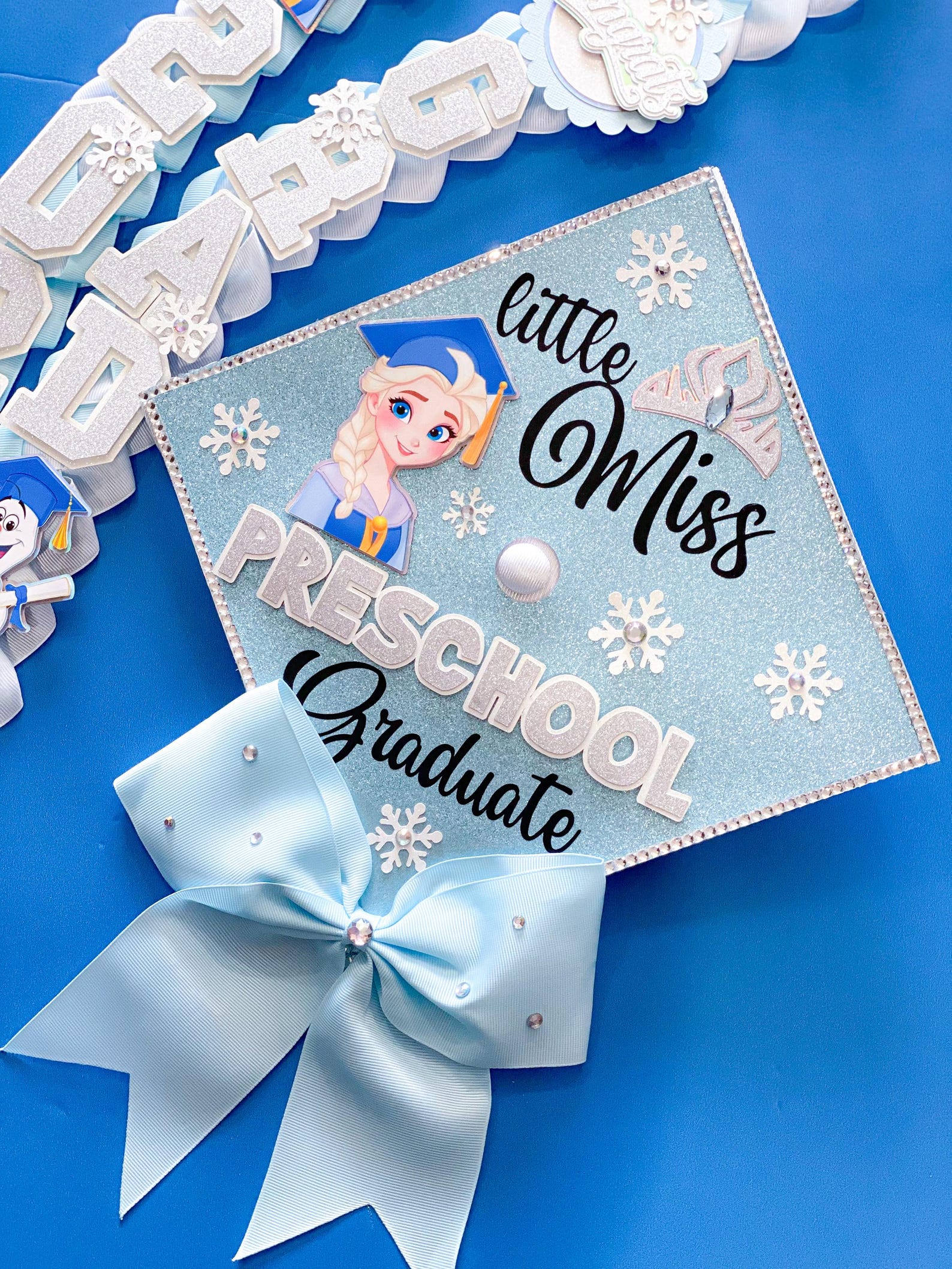 Frozen Graduation Cap Topper | Kindergarten Graduation Grad Topper ...