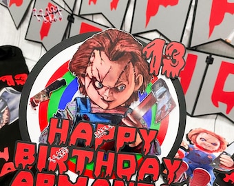 Chucky Birthday Cake Topper - Etsy