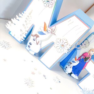 Frozen Theme 3D Letters | Frozen Elsa Party Theme | Frozen Birthday ...