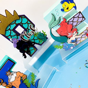 Little Mermaid Theme 3D Letters Ariel Party Theme Mermaid - Etsy