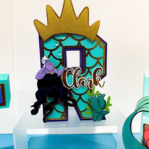 Little Mermaid Theme 3D Letters Ariel Party Theme Mermaid - Etsy