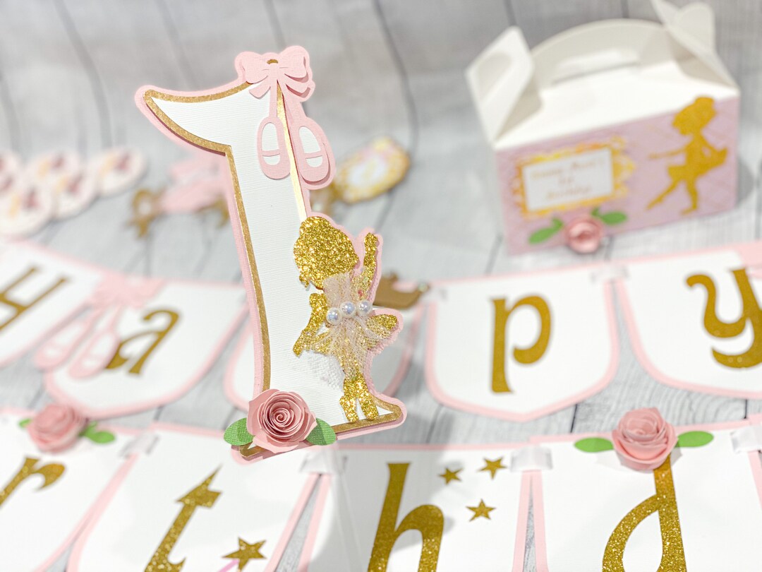 Ballerina Birthday Banner | Birthday Banner | Ballerina Favor Boxes ...