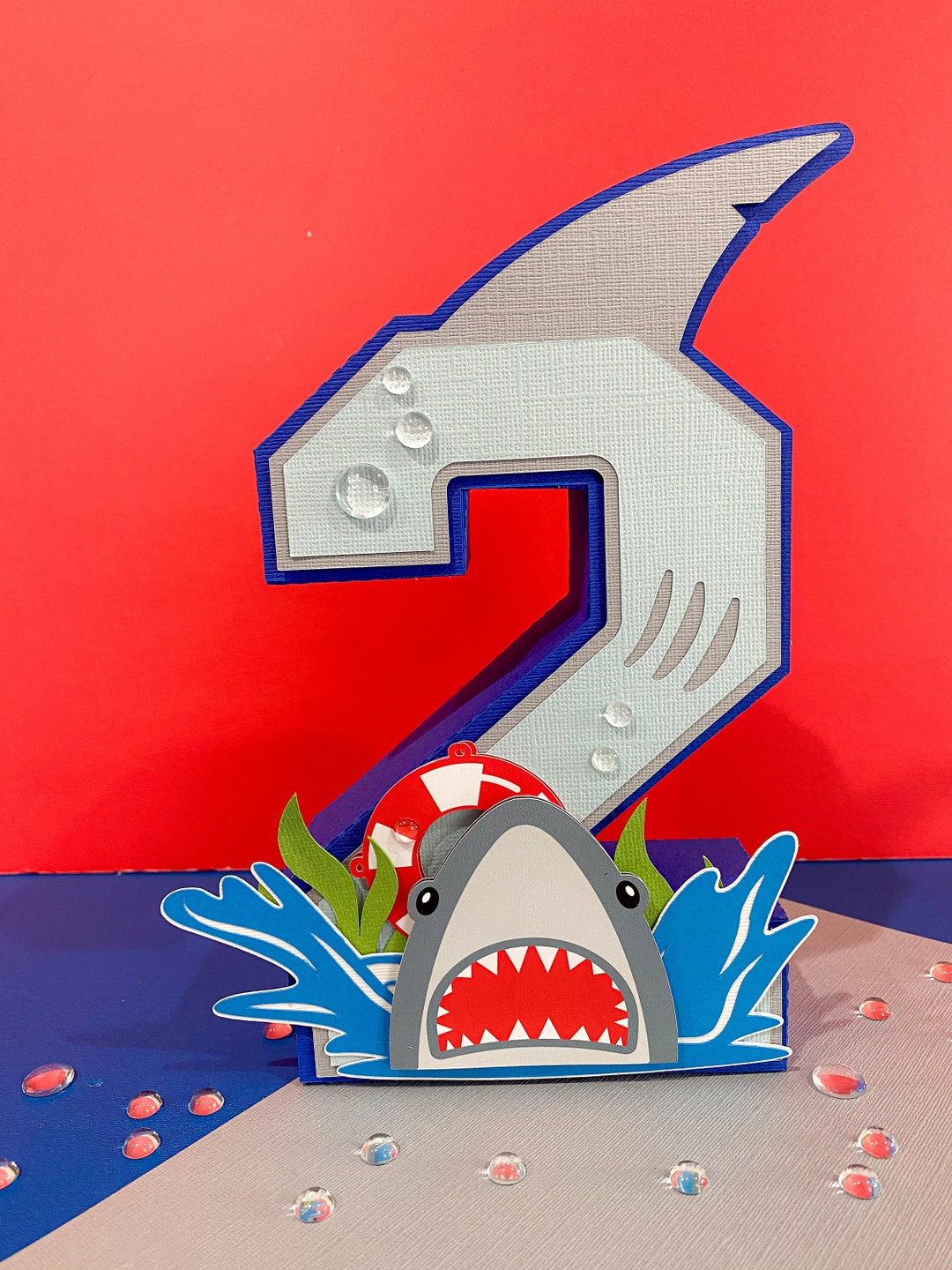 Shark 3D Letters or Numbers| Jawsome Shark Party Theme | Shark Ocean ...