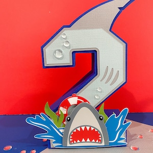 Shark 3D Letters or Numbers| Jawsome Shark Party Theme | Shark Ocean ...