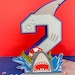 Shark 3D Letters or Numbers| Jawsome Shark Party Theme | Shark Ocean ...