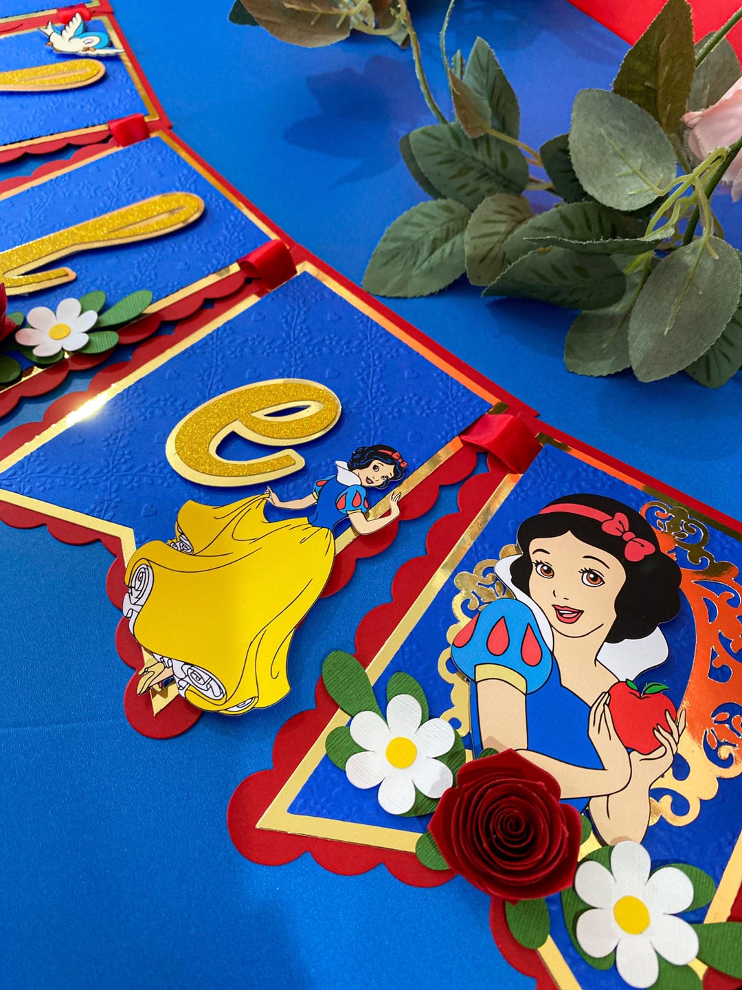 Happy Birthday Banner | Snow White Princess Theme Party | Snow White ...