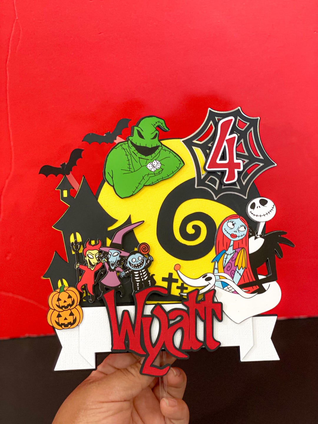 Nightmare Before Christmas Cake Topper | Jack and Sally Shower Cake ...