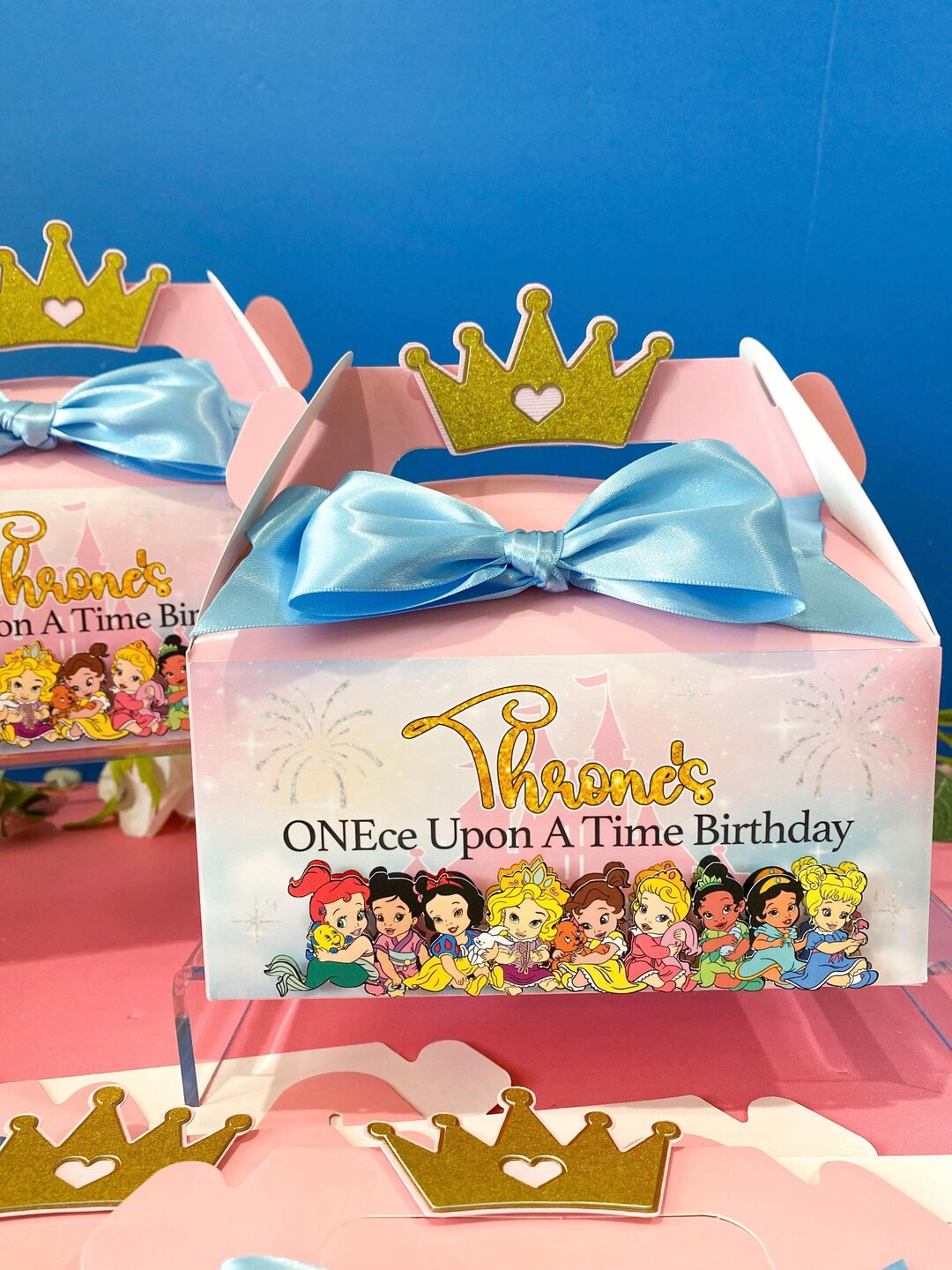 Baby Princess Personalized Favor Boxes | Princess Birthday Decor ...