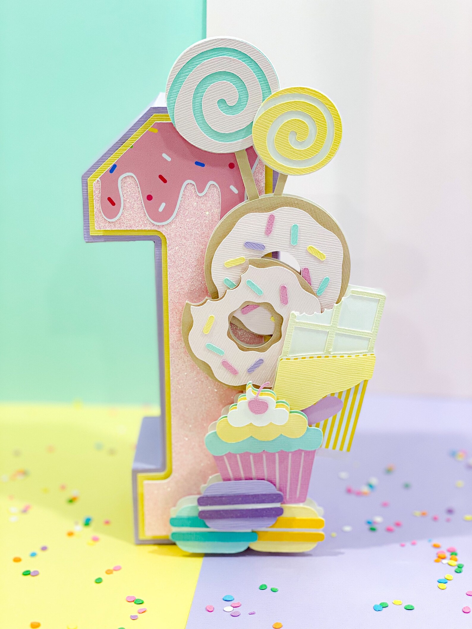 Candyland Theme 3D Letters Donut Candy Party Theme Sweet - Etsy