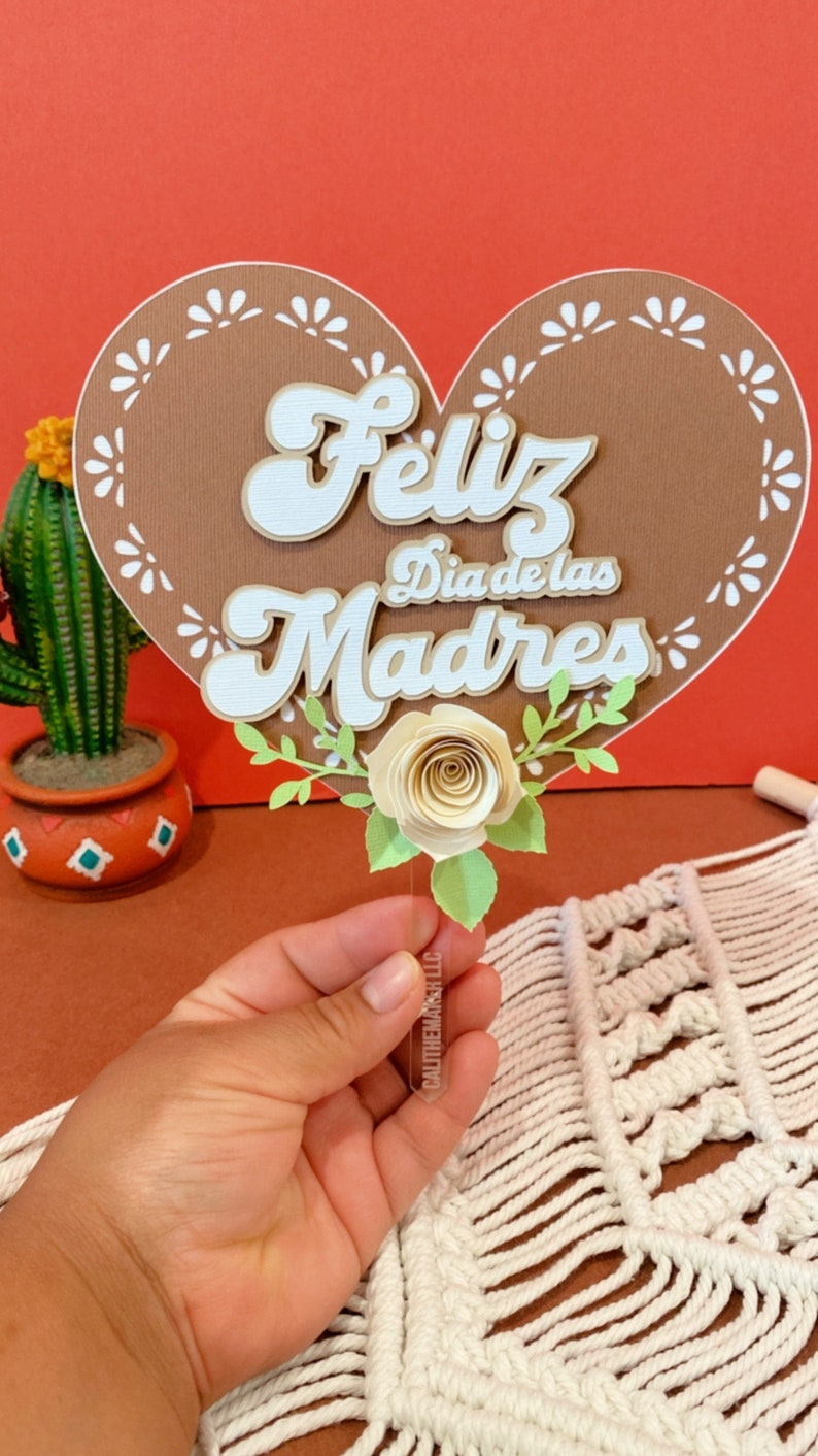 Talavera Topper | Traditional Mexican Theme Cake Topper | Barro Theme ...