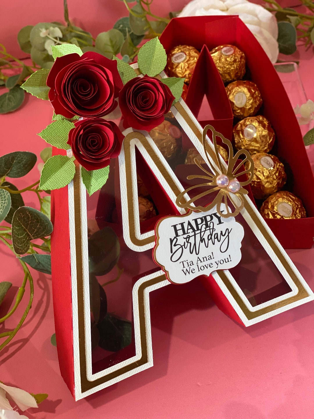 3D Letter Fillable Box for Gifts| Birthday Box| Personalized Gifts Box ...