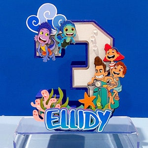 Luca 3D Letters or Numbers With Name | Luca Party Theme | Silenzio ...