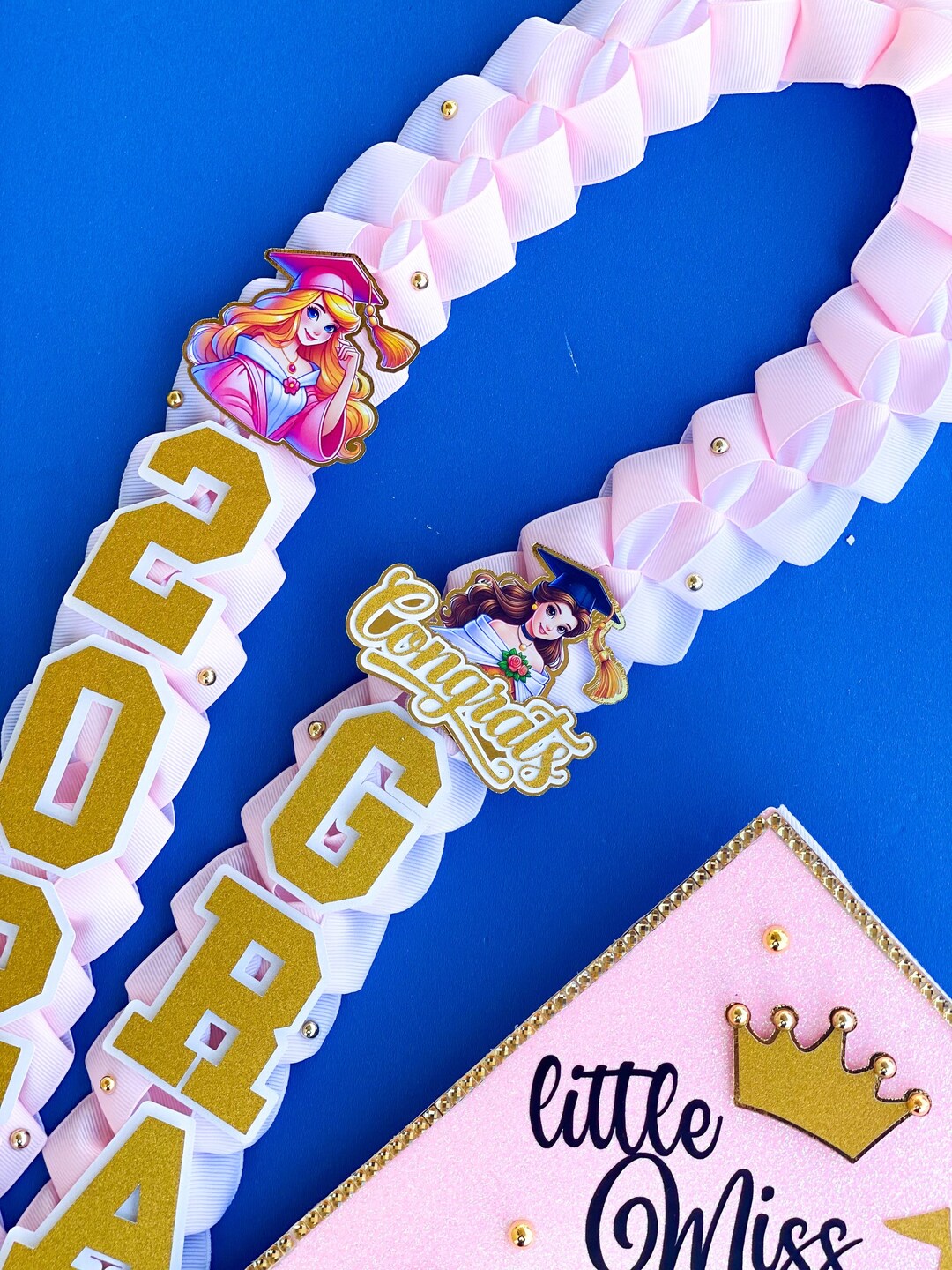Princess Graduation Lei | Kindergarten Graduation Lei | Graduation Gift ...