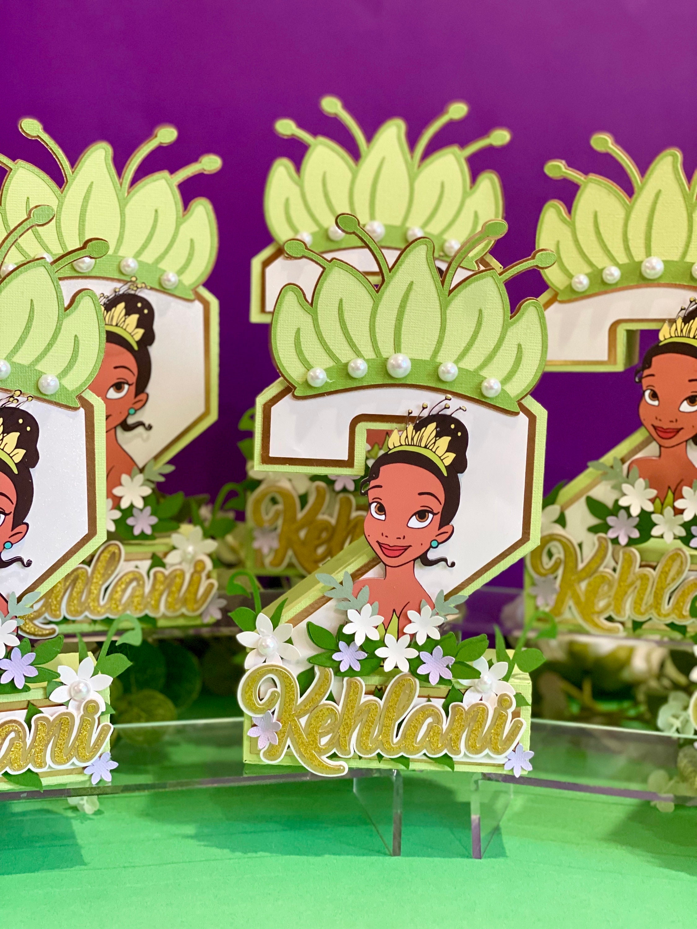 Princess Tiana Theme 3D Letters or Numbers | Tiana Party Theme ...