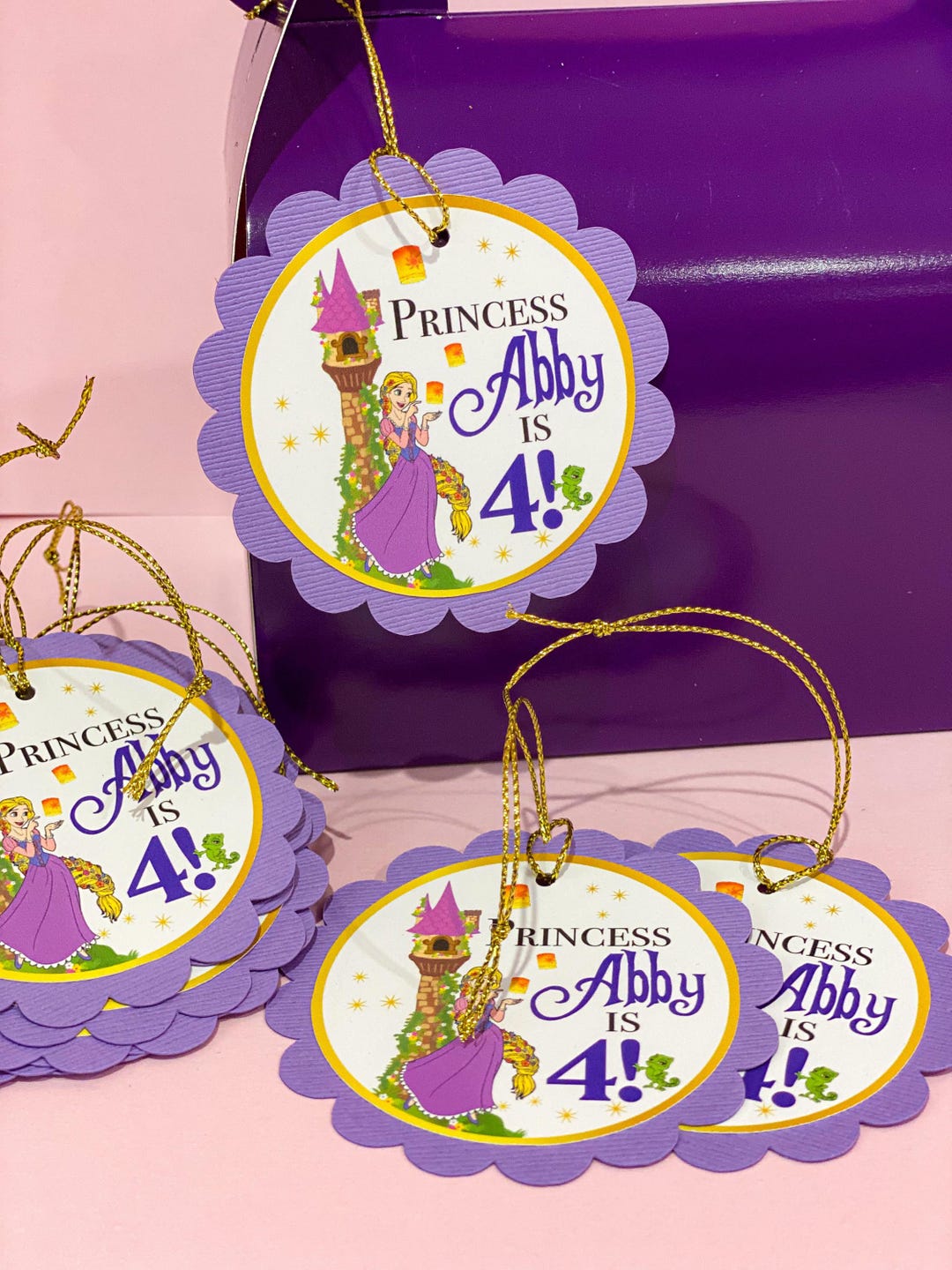 Rapunzel Princess Favor Tags | Disney Princess Tags | Disney ...