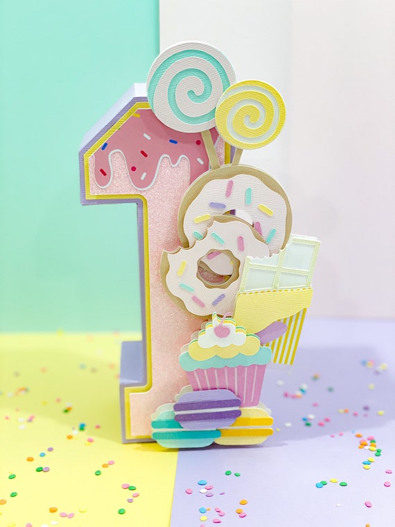 Candyland Theme 3D Letters Donut Candy Party Theme Sweet - Etsy