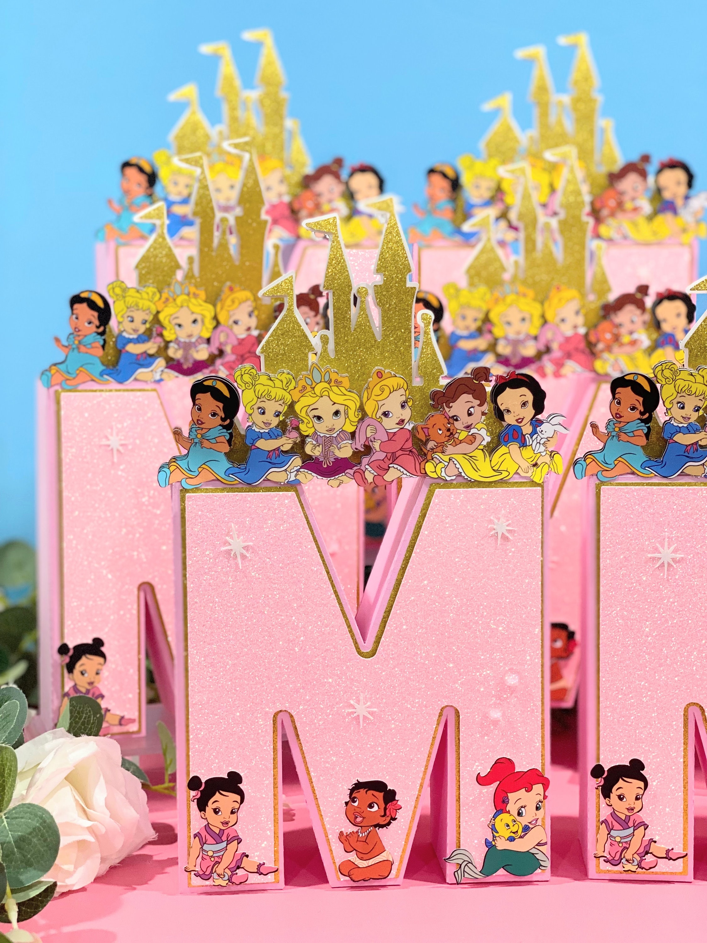 Baby Princess 3D Letters | Baby Princesses Party Theme | Princess ...
