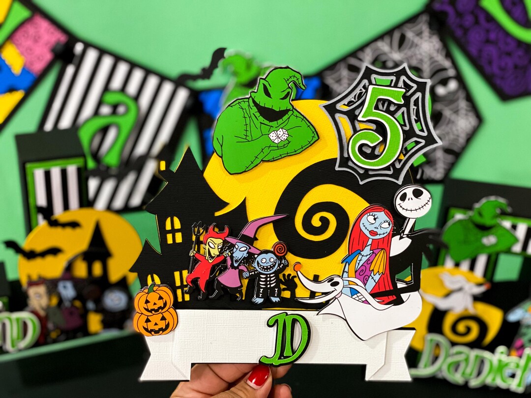 Nightmare Before Christmas Cake Topper | Jack and Sally Shower Cake ...