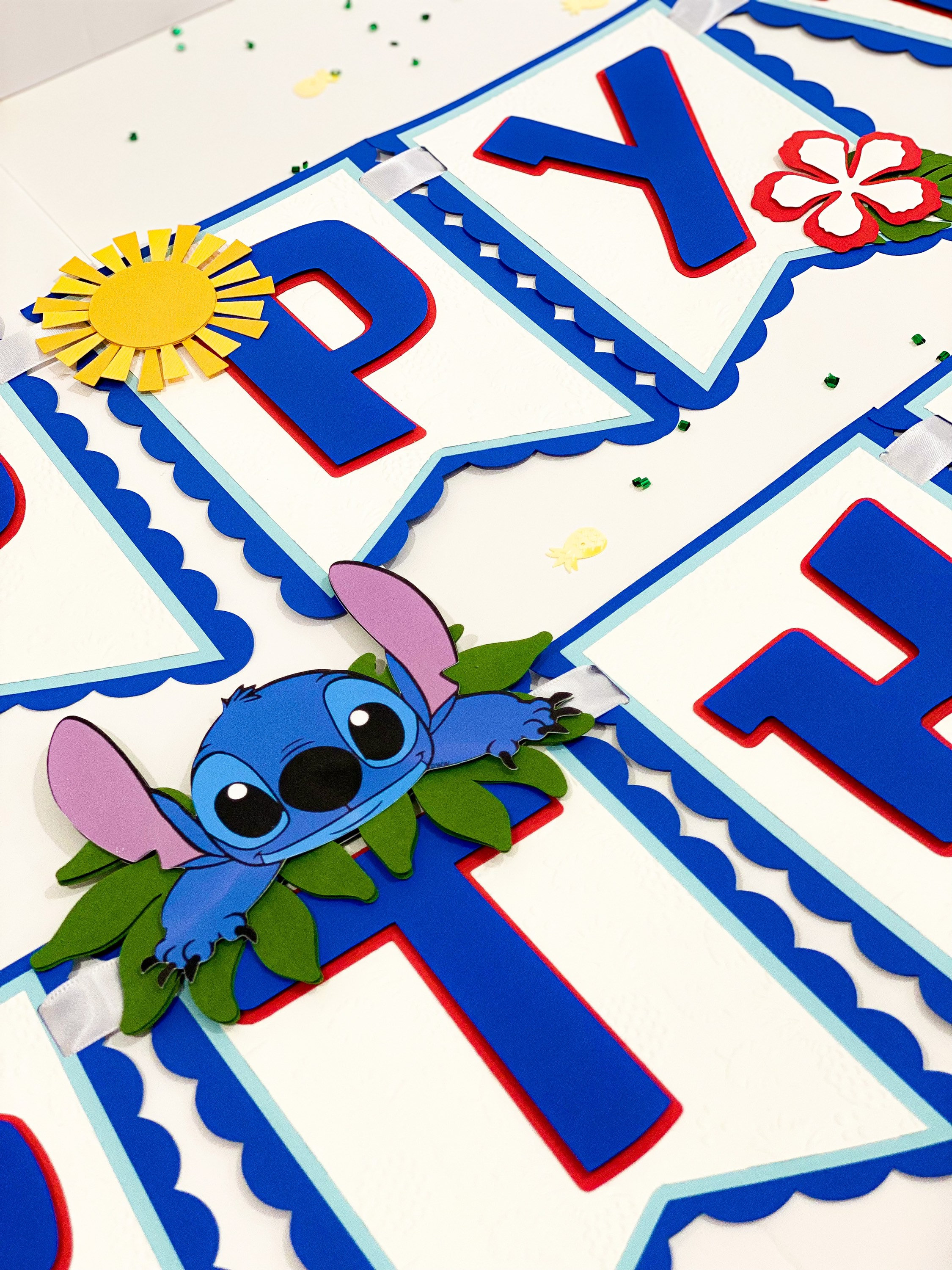 Lilo and Stitch Theme Birthday Banner Personalized Birthday - Etsy