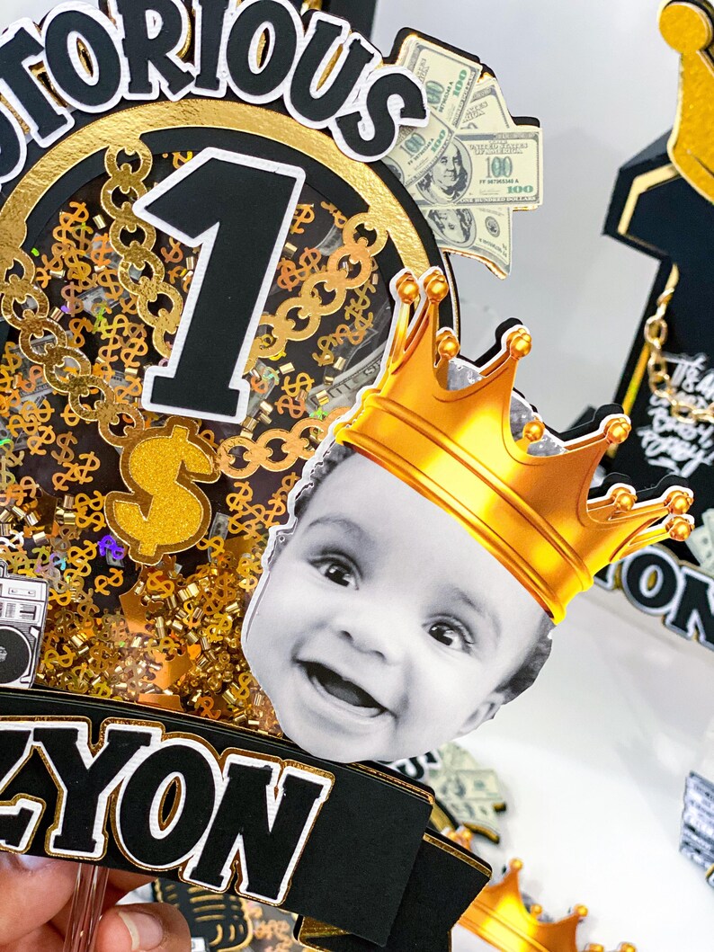 Notorious ONE Theme Cake Topper | Hip Hop Party Theme | Rap Birthday ...