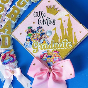 Bundle Princess Graduation Cap Topper and Lei | Kindergarten Graduation ...