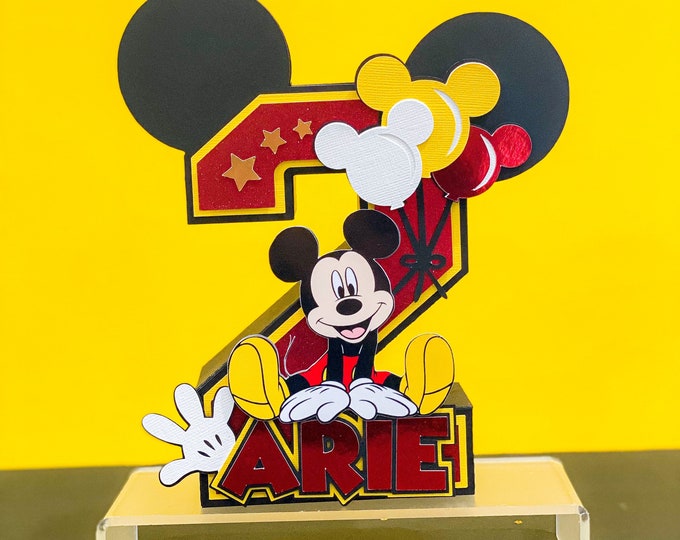 Mickey Mouse ONE Letters, Minnie ONE Letters, Mickey Party Theme,party ...