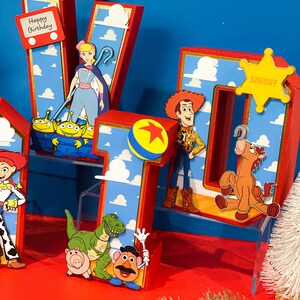Toy Story Theme 3D Letters | Toy Story Party Theme | Woody & Buzz ...