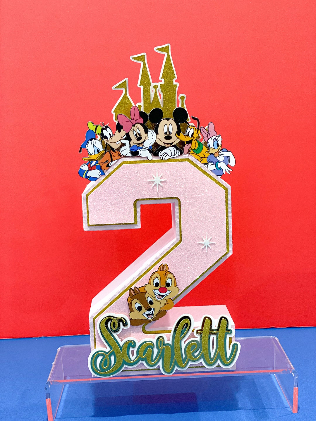 Large Mickey and Friends 3D Letters or Numbers With Name Disney Party ...