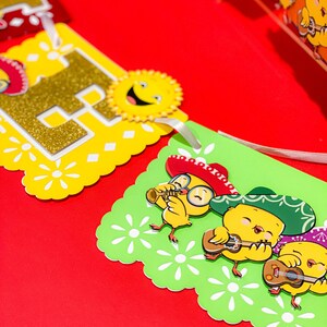 Fiesta Canticos Happy Birthday Banner | Canticos Theme Party | Pollitos ...