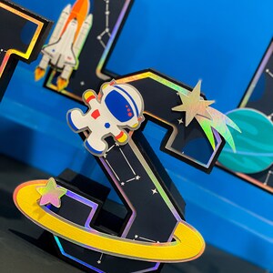 Space Theme Theme 3D Letters | Space Party Theme | Astronaut Birthday ...