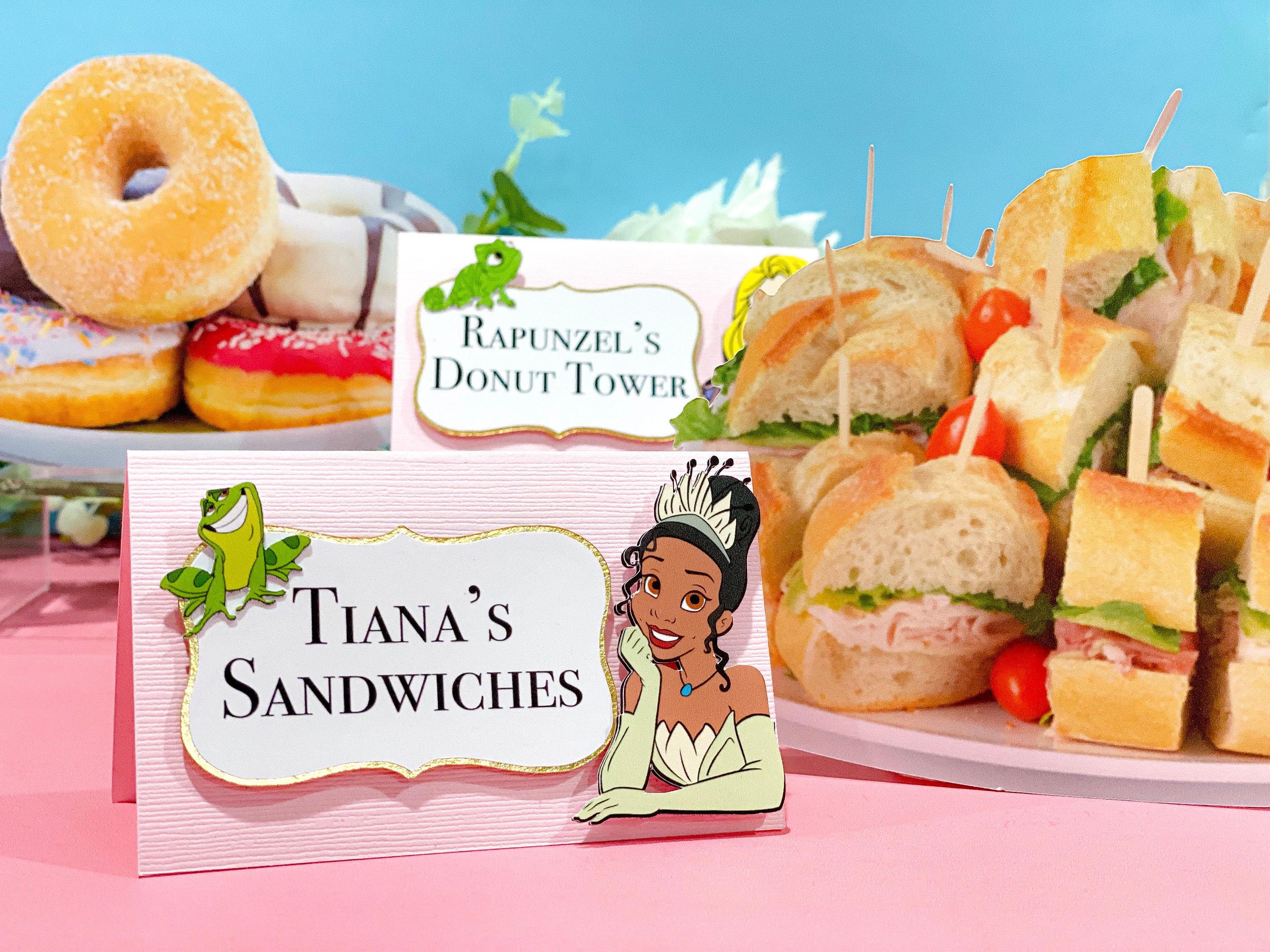 Princess Party Food Labels | Food Tents | Disney Princess Party ...