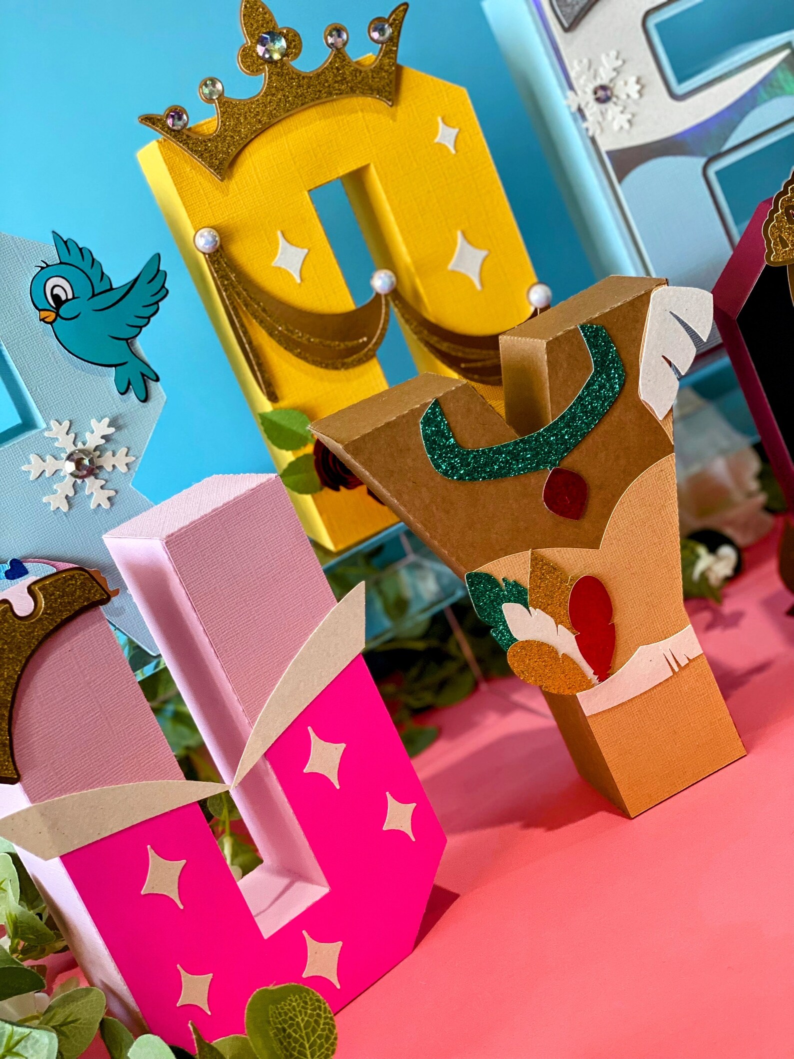 Princess Theme 3D Letters or Numbers | Princess Party Theme | Disney ...