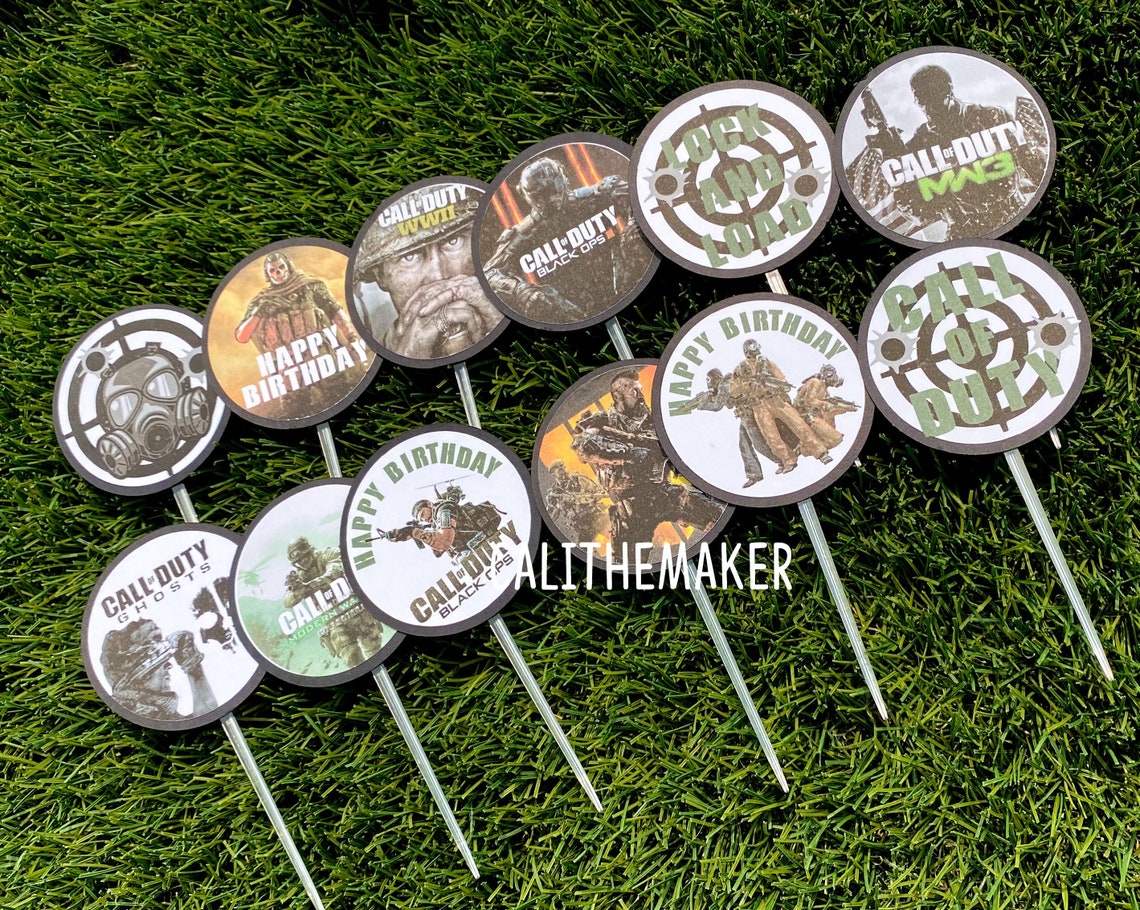 Call of Duty Cake Topper Personalized Cake Topper Call of | Etsy