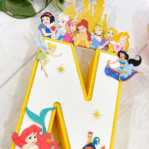 Princess 3D Letters Princess Party Theme Princess Birthday Girl Party ...